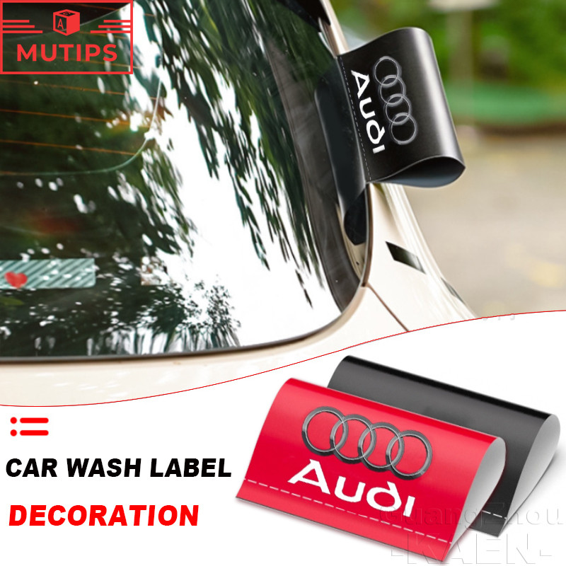 Audi Car/Motorcycle Wash Label Trunk PVC Water Proof Sticker Auto ...