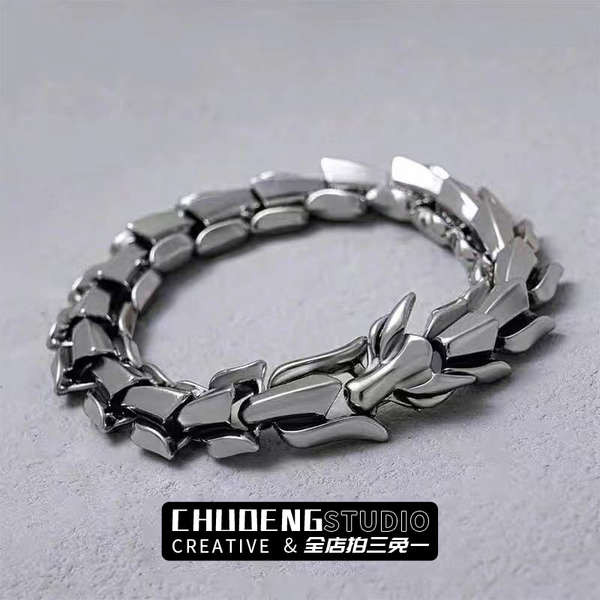 bangle men bracelet Dragon-shaped Bracelet Men Style Unique Domineering ...