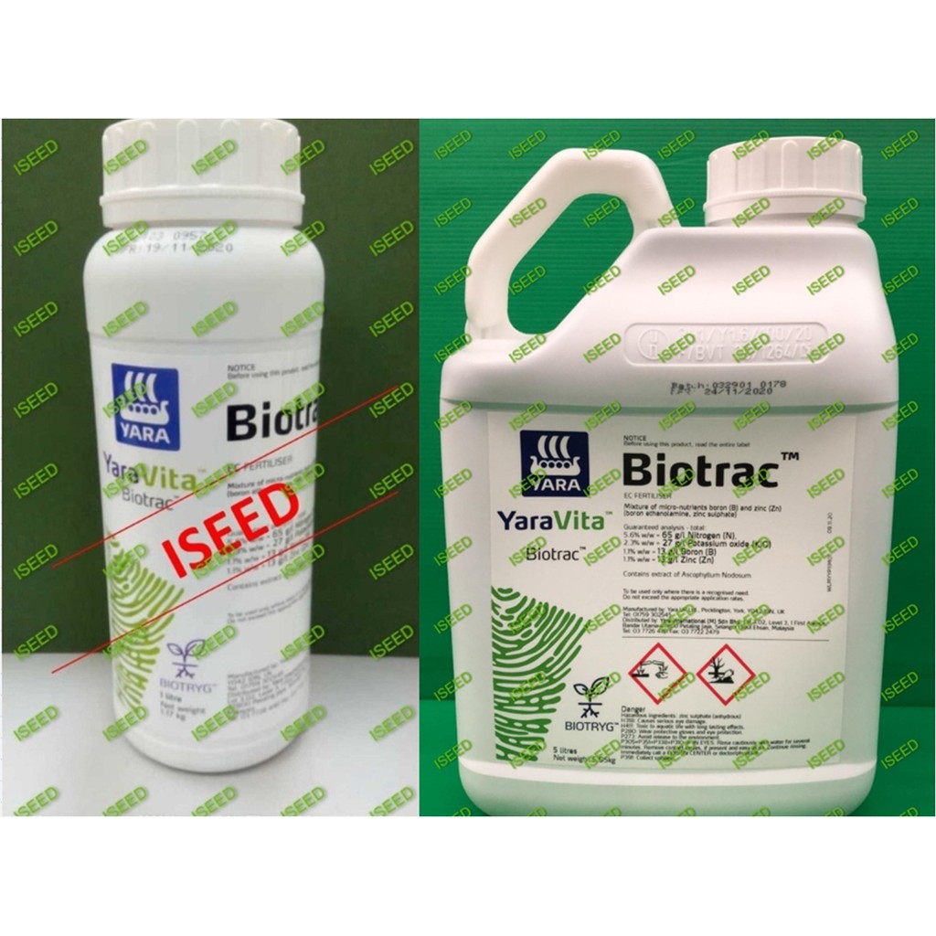 YaraVita Biotrac 1L Biostimulant Seaweed Alga Foliar Fertilizer ...