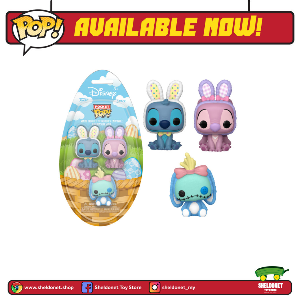 Funko Pocket Pop!: Easter - Lilo & Stitch (3-Pack) | Shopee Malaysia