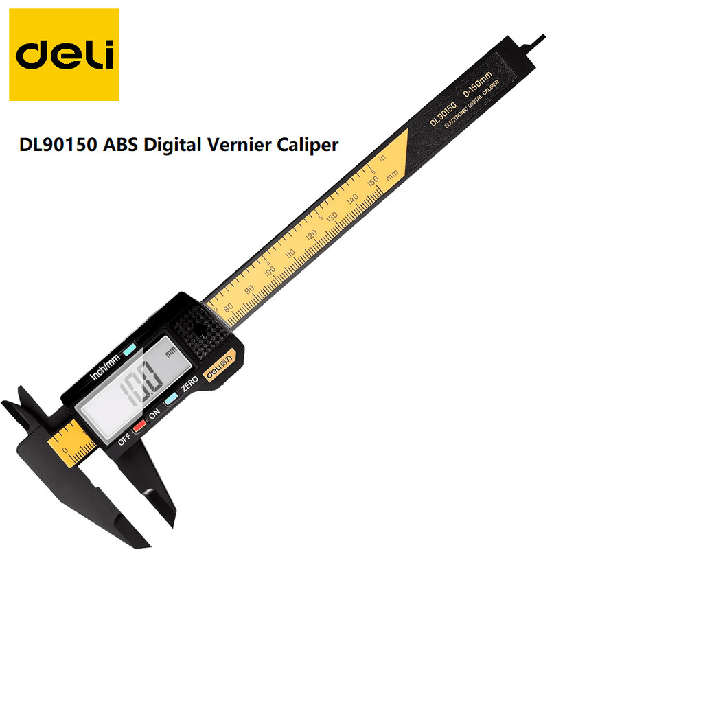 DELI Simple Digital Vernier Caliper DL90150 - 150mm / Plastic ABS ...