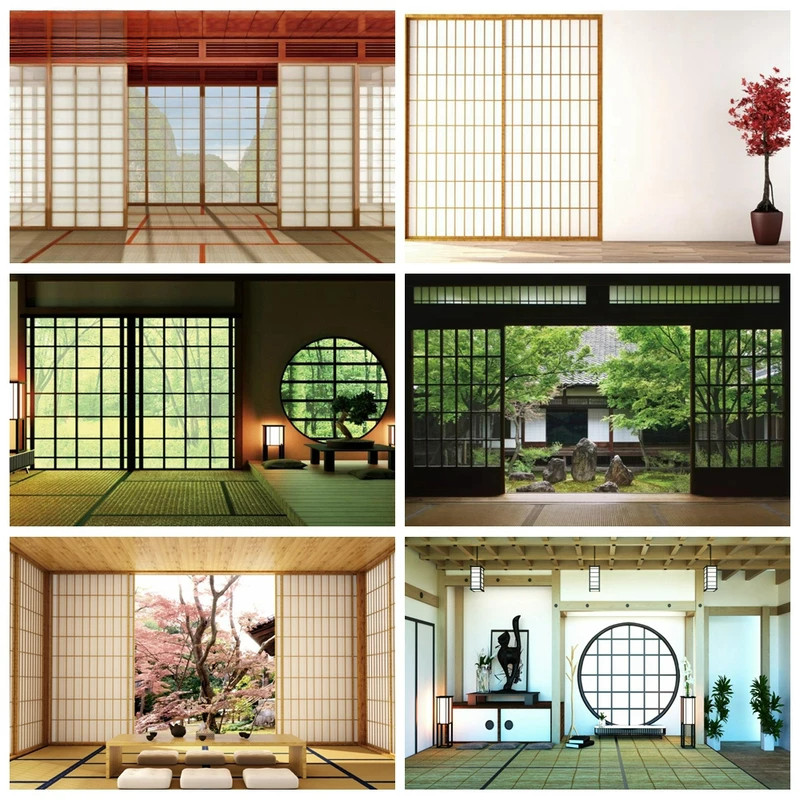 Living Room Japanese Style House Window Interior Portrait Photography ...