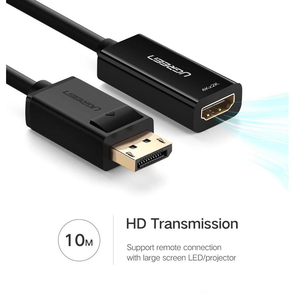 Ugreen 4K Displayport DP to HDMI Adapter 1080P Display Port Cable PC ...