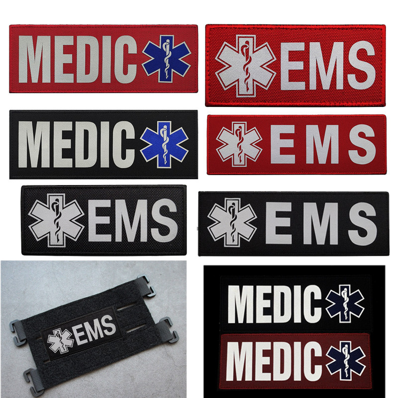 Outdoor Bag Accessories Velcro Armband Medical Reflective Tactical Vest ...