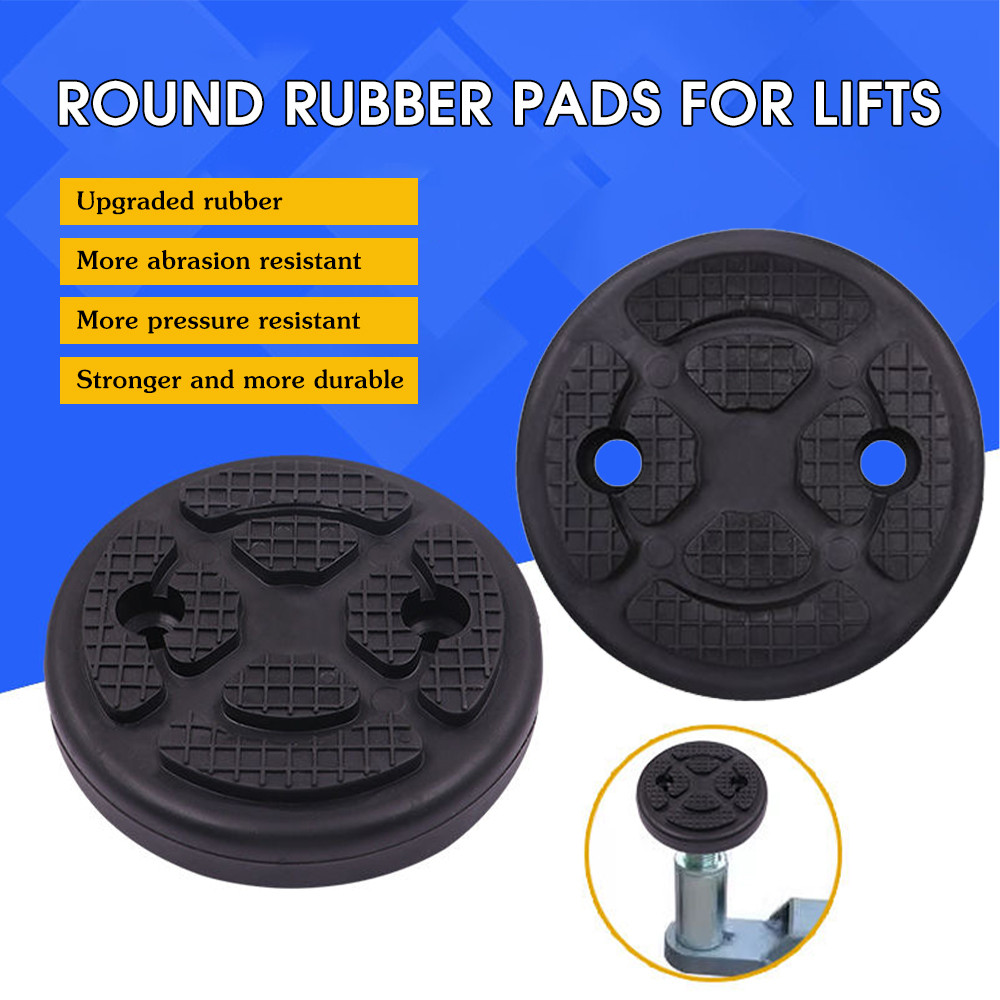 100% Solid Heavy Duty Car Scissor Lift Rubber Pad 2 post lift Jack ...