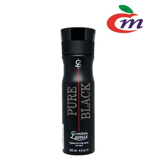 Creation Lamis Pure Black Body Spray Mens Perfume 200ml | Shopee Malaysia