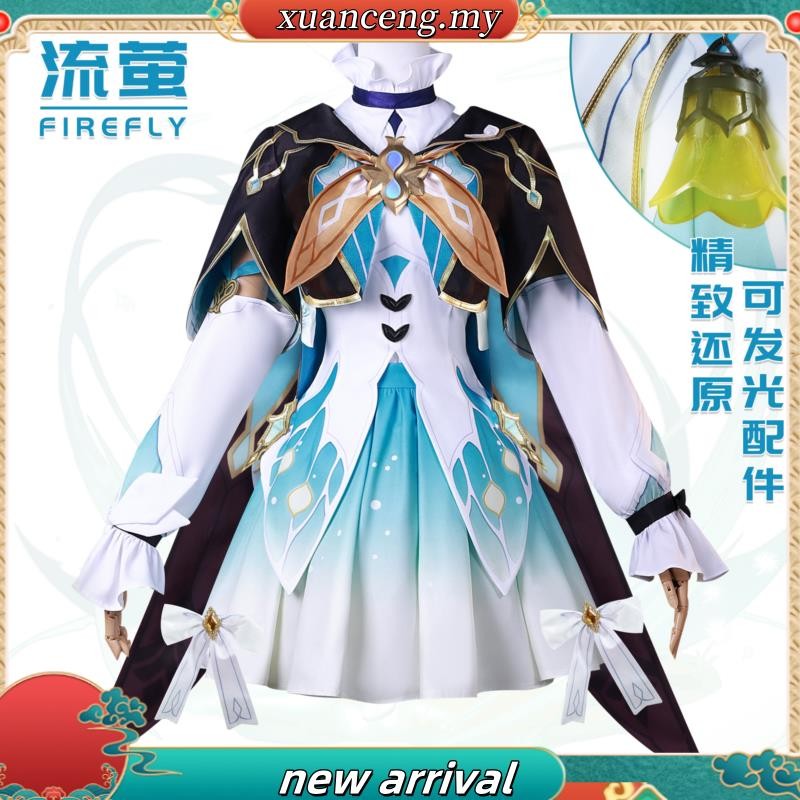Game Honkai Star Rail Firefly Cosplay Costume Dress Uniform Wig Full ...