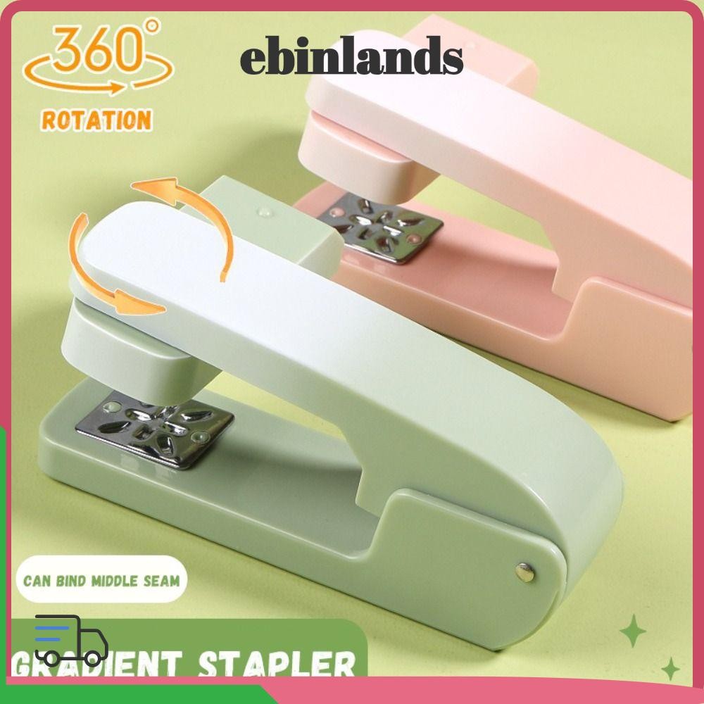 LUCKY-EBINLANDS Long Stapler, Use 24/6 26/6 Staples 360 Degree Rotary ...