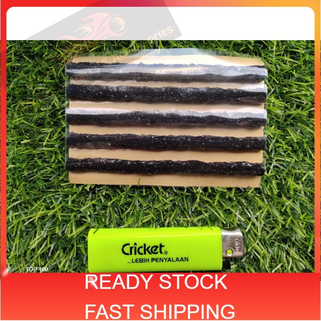 READY STOCK 1set (5pcs) Car Tyre Tubeless Seal Strip Plug Tire Puncture ...