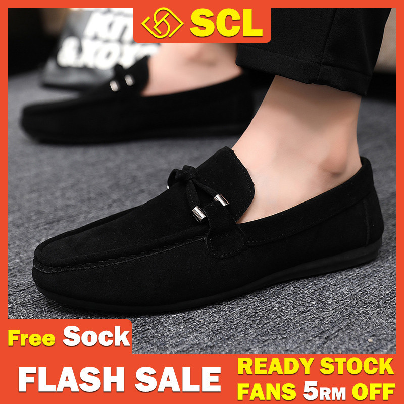 SCL Ready Stock Men's Simple Urban Loafers Casual Driving Shoes Soft ...