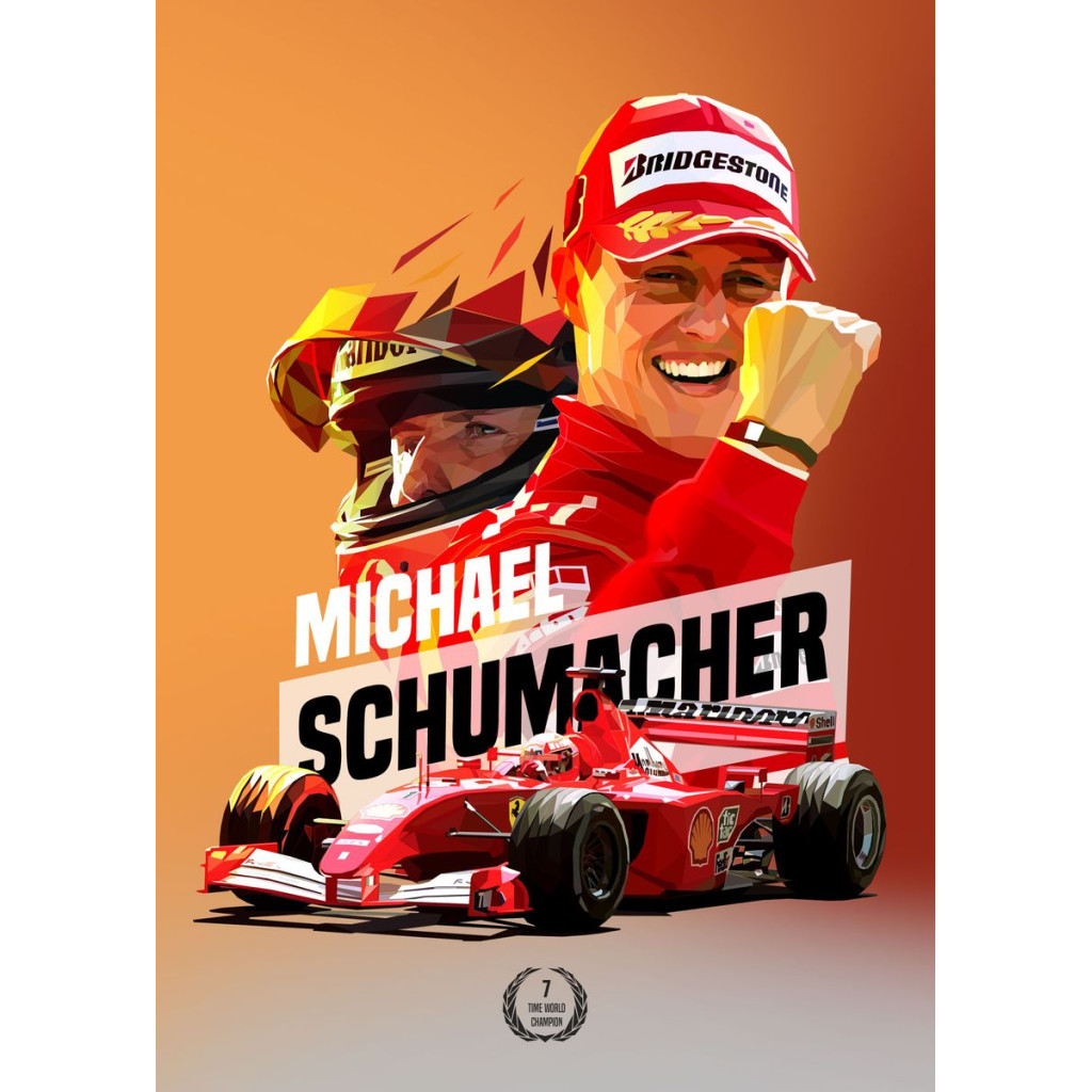 F1 Racer Formula 1 Portrait World Champion Racing Team Decoration ...