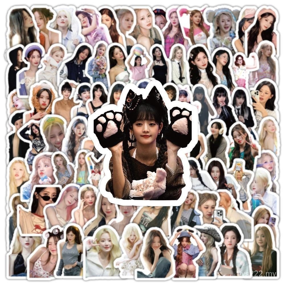 Idol perimeter 偶像周边 贴纸 sticker 200张Gidle女团 贴纸 米妮宋雨琦叶舒华高颜值韩国明星手账diy贴画 ...