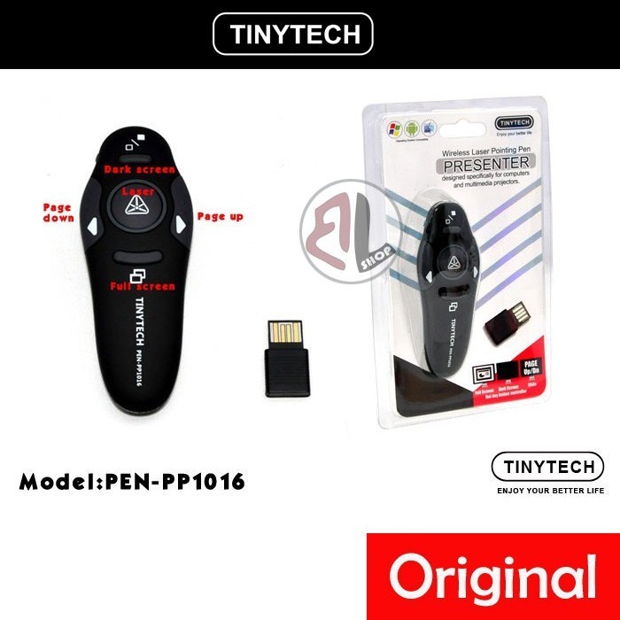 Official TinyTech Model:PEN-PP1016 Wireless Remote Control Laser ...