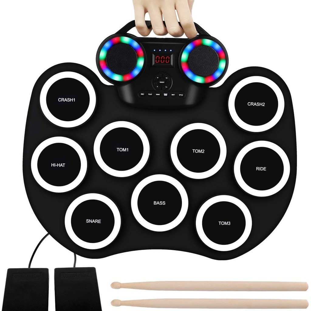WERSI Portable Electronic Drum Hand-rolled Electronic Drum Flashing ...