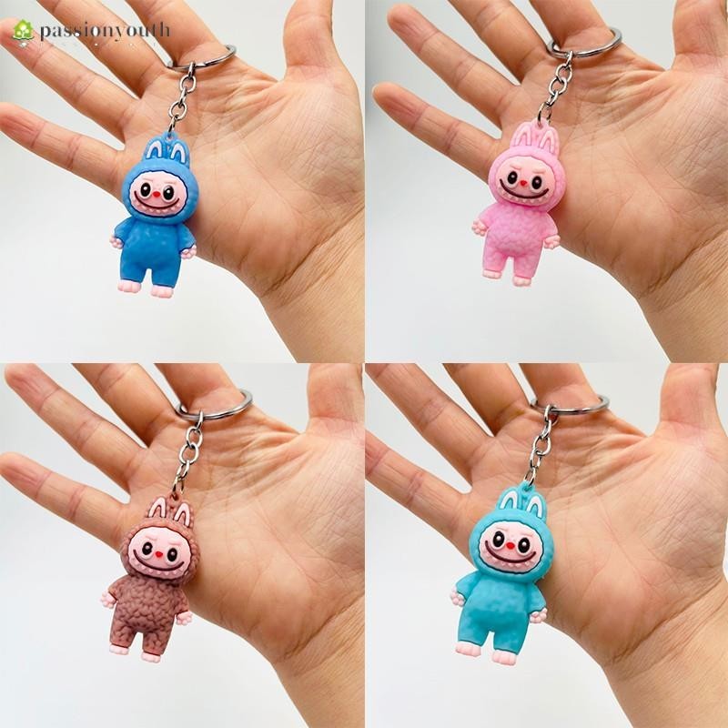 Labubu Labu labubu Keychain Cartoon Doll labubu Charm Macaron Small ...