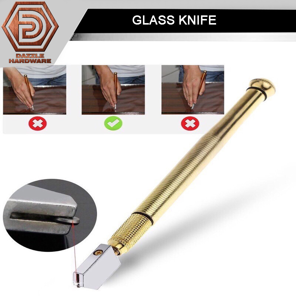 Glass knife glass cutter pemotong kaca glass cutter pen tool tile ...