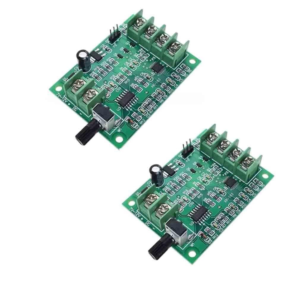 2PCS DC brushless motor drive board module speed control board 7V-12V ...