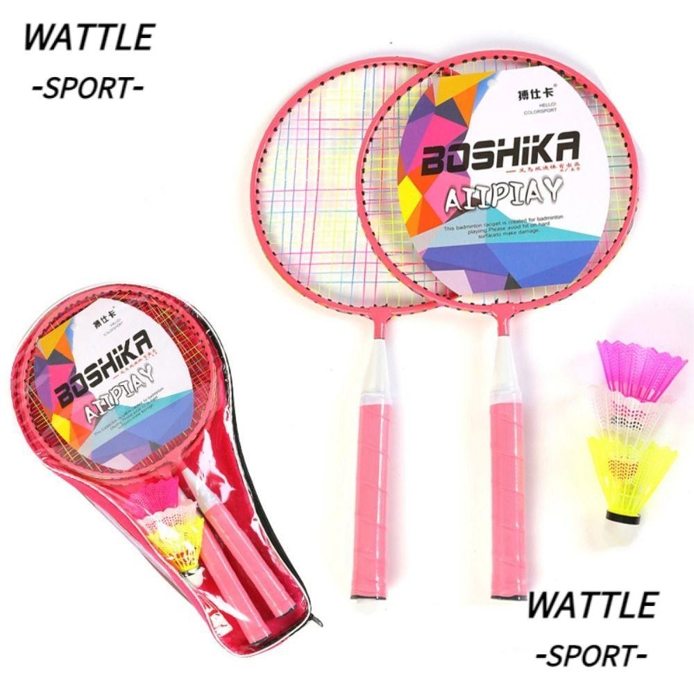WA-SPORT Children Badminton Rackets, Iron Alloy Lightweight Kids ...