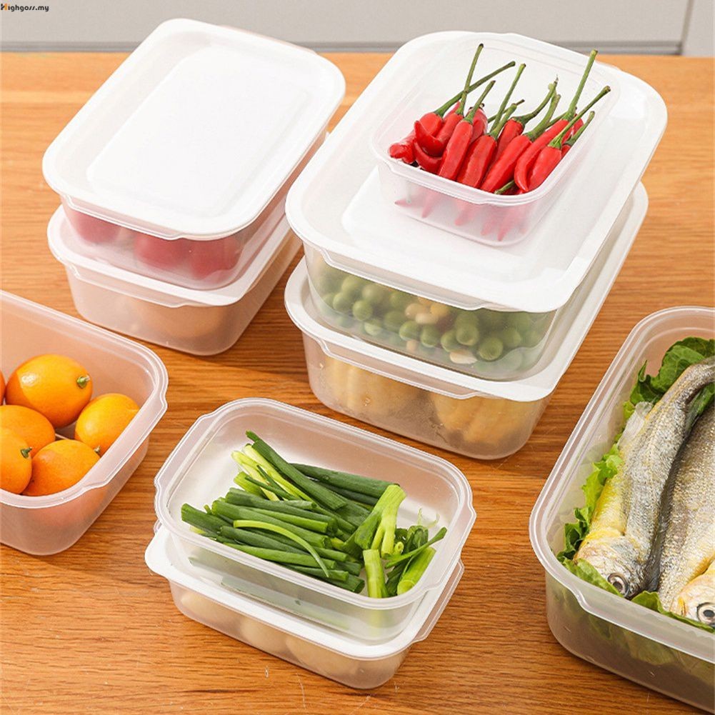 Transparent Rectangular Storage Box With Lid Fruit And Vegetable ...