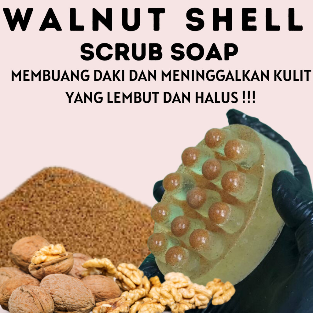 100G SABUN SCRUB WALNUT SHELL JENAMA SENDIRI KILANG GMP LULUS KKM ...