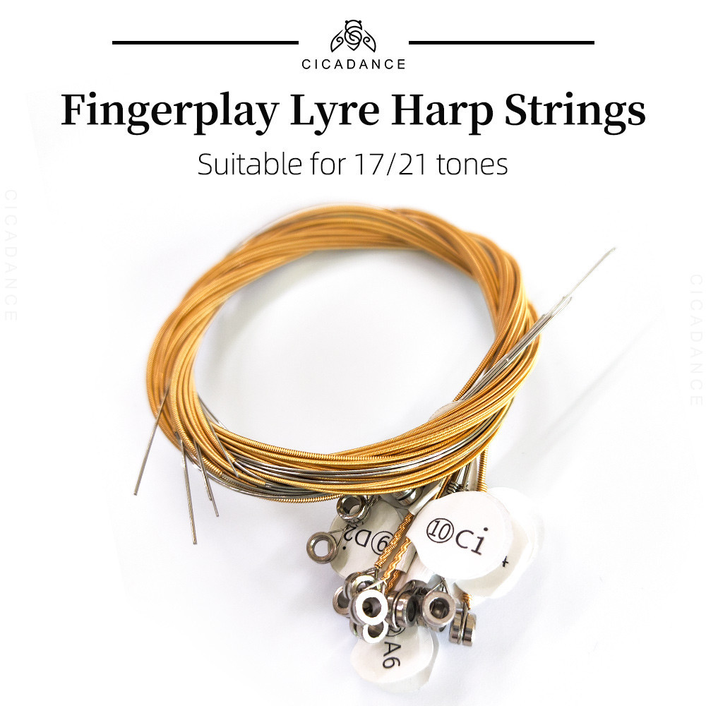 ZANI 17 String/21 String Lyre Harp Strings High Carbon Steel Material ...