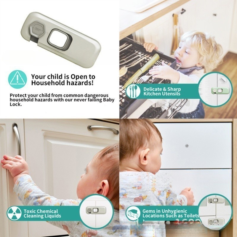 Child Safety Lock Child Protection Drawer Lock Baby Anti-Pinch Multi ...