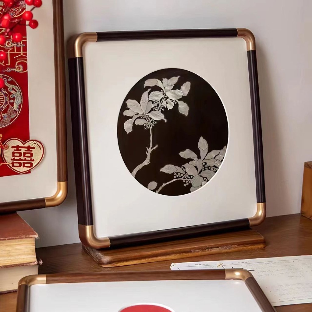 New Chinese Imitation Copper Corner Photo Frame Mounting Large Photo ...