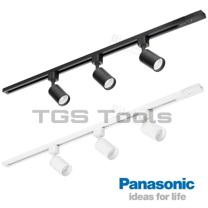 PANASONIC Spotlight set of 3 + 1M Rail Track Light Spotlight Rail ...