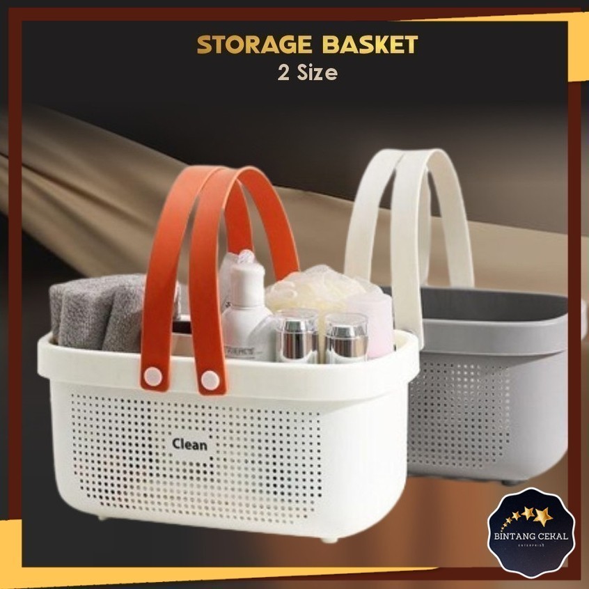 BC Thick Basket Storage With Handle Easy Carry Portable Shower Bathroom ...