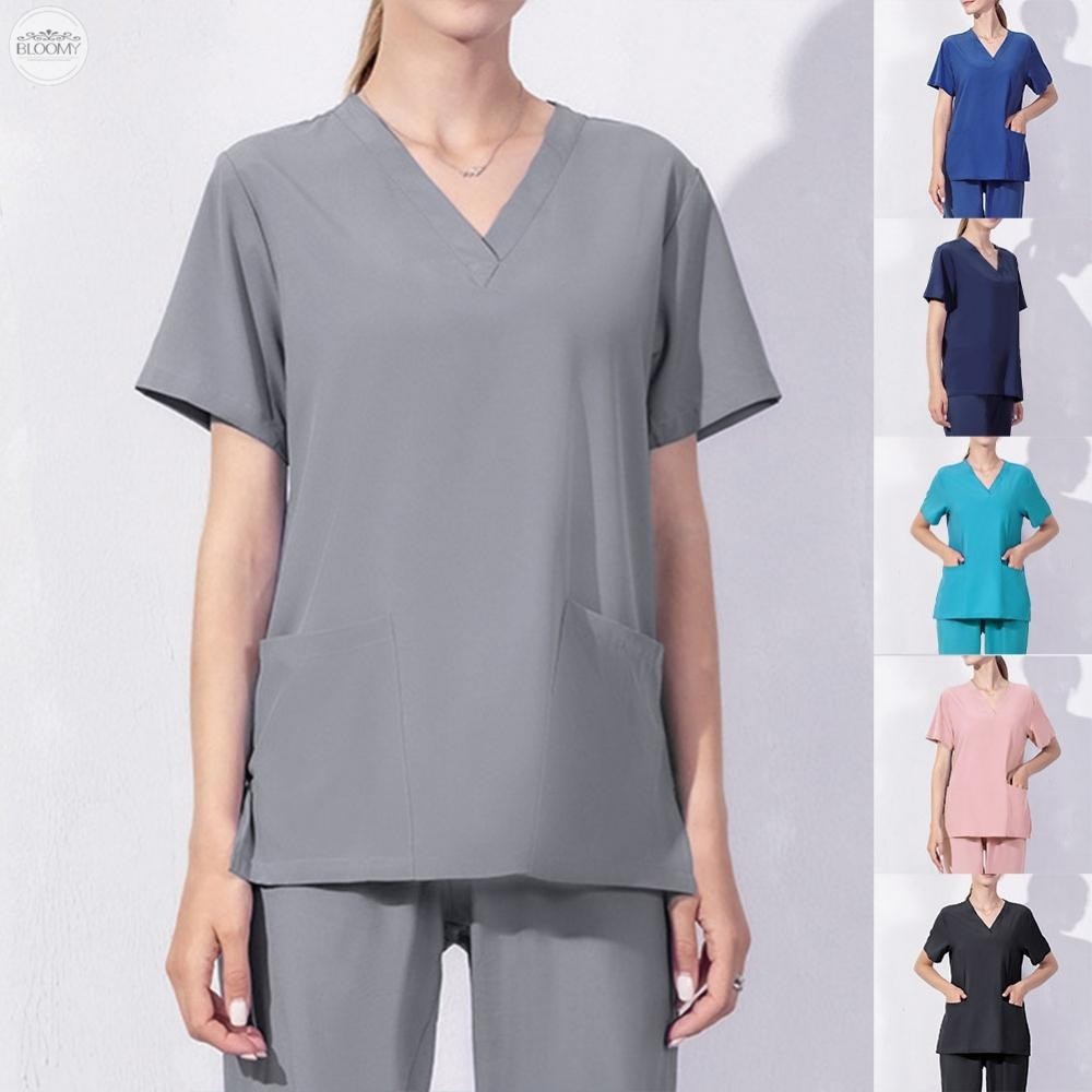Tops Care Uniform Overalls Scrubs Tops Uniforms Womens Short Sleeve For ...