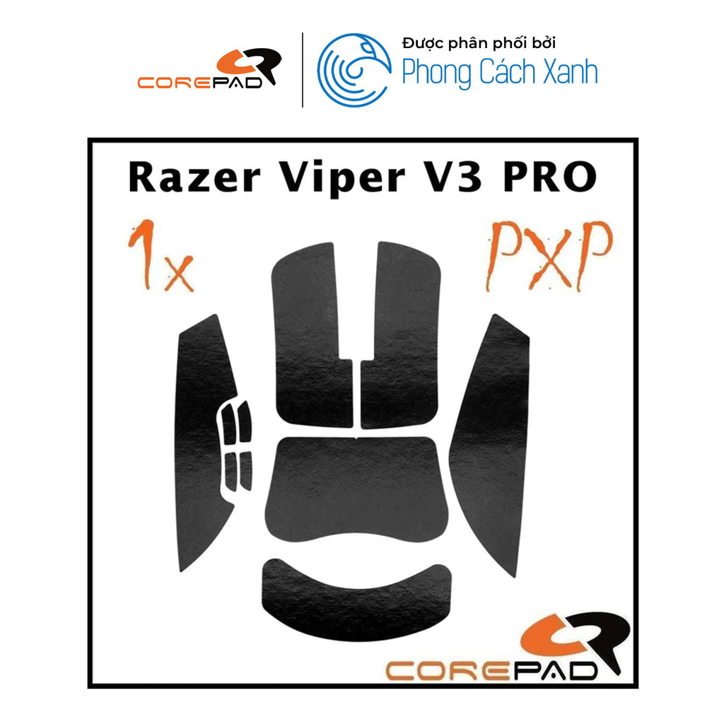 Corepad PXP Grips Razer Viper V3 Pro / V4 Pro – Flat surface mouse Grip ...