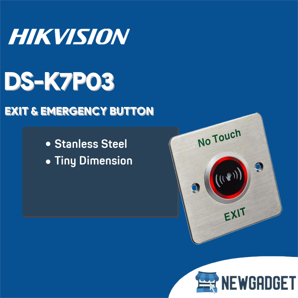 Hikvision DS-K7P03 EXIT & EMERGENCY BUTTON | Shopee Malaysia