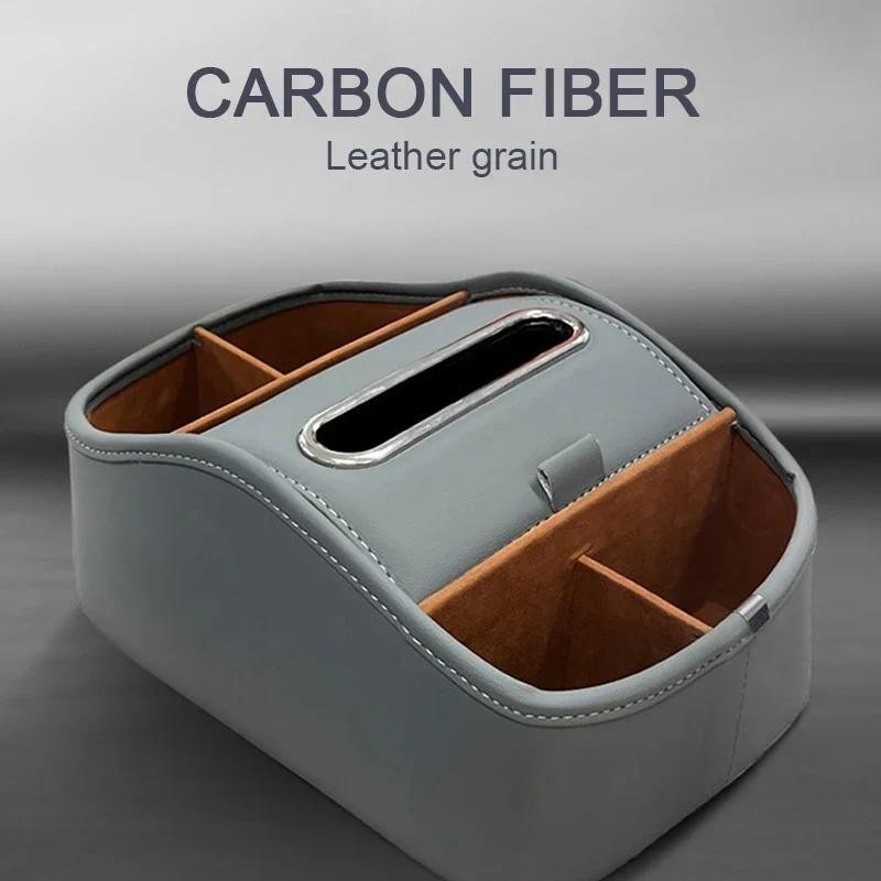 Car Armrest Box Universal Center Console Organizer Multi-Functional Pu ...