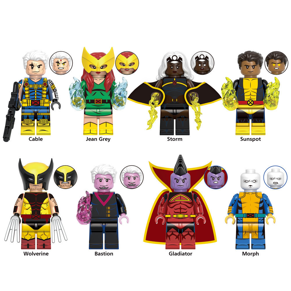 X Cable Jean Grey Storm Sunspot Wolverine Bastion Gladiator Morph ...