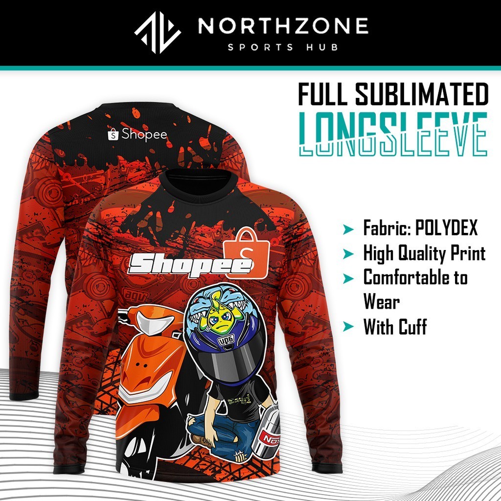 Shopee Rider Long Sleeve Shopee Thailand Motorcycle Rider Long Sleeve ...