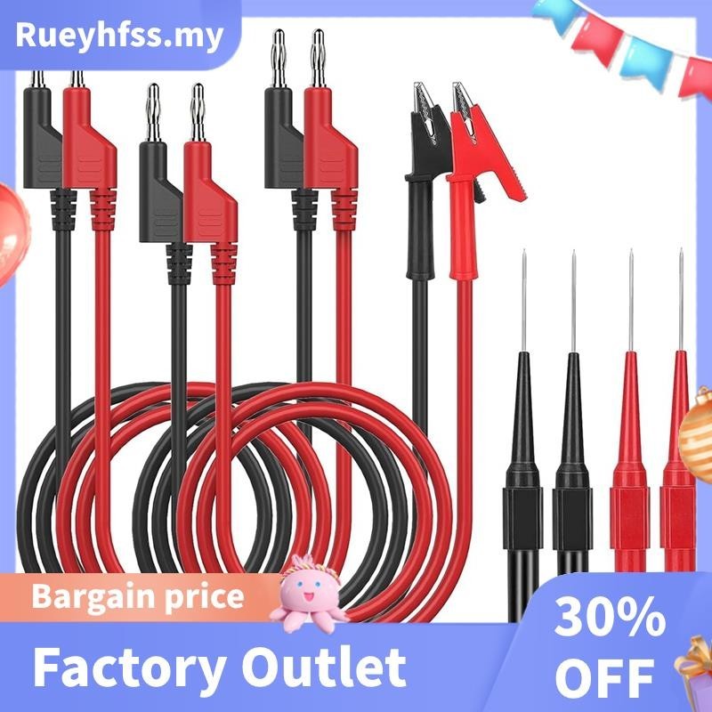 Excellent Multimeter Banana Plug to Crocodile Alligator Clip Test Probe ...
