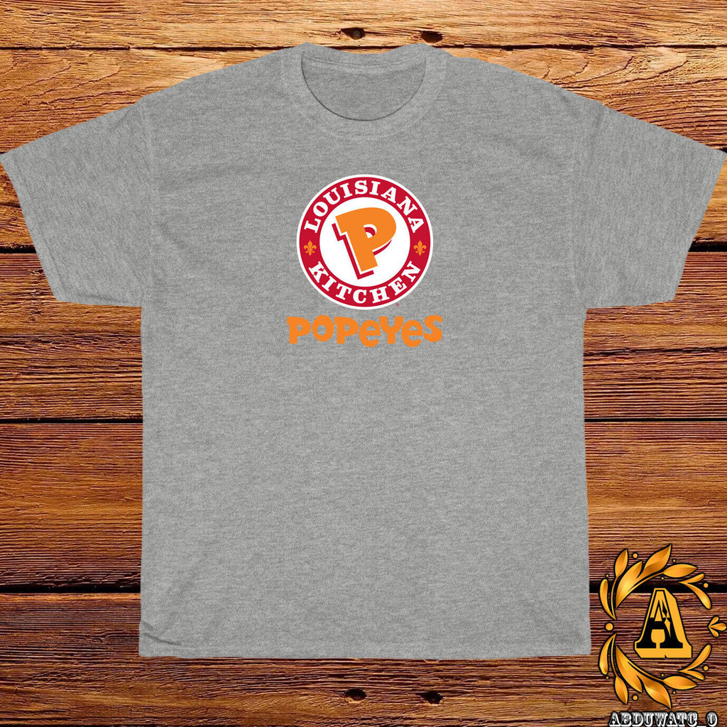 Brand New Popeyes Restaurant Logo Black Sports Gray White Navy Blue Red T-Shirt S5Xl | Shopee ...