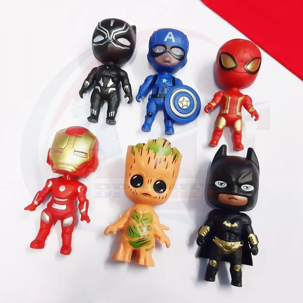 Toy Studio Action Figure AVENGER MINI Display Superheroes Dolls 5 pcs ...