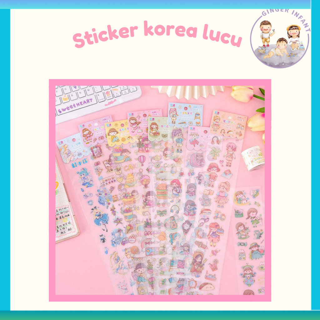 Long momo stickers, cute children's stickers, girls' stickers, cute ...