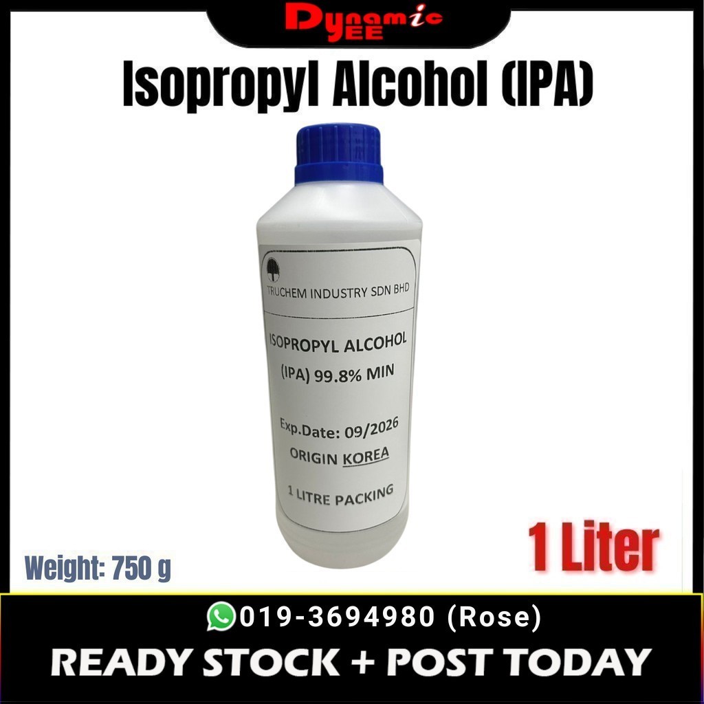 ISOPROPYL ALCOHOL 99%/ RUBBING ALCOHOL / IPA / LITER AB201 | Shopee ...