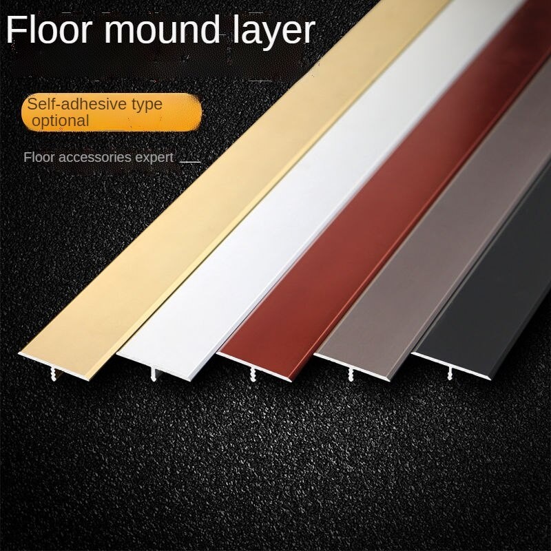 90cm Self-Adhesive Aluminum Alloy T-Strip Wood Floor Layering Blank ...