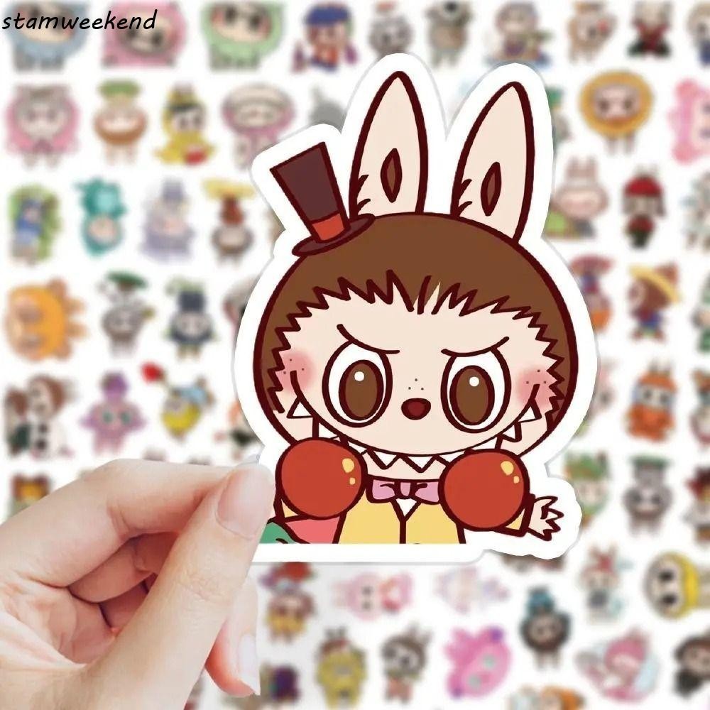 STAMWEEKEND 53PCS Labubu Stickers, Waterproof Cute Graffiti Labubu ...