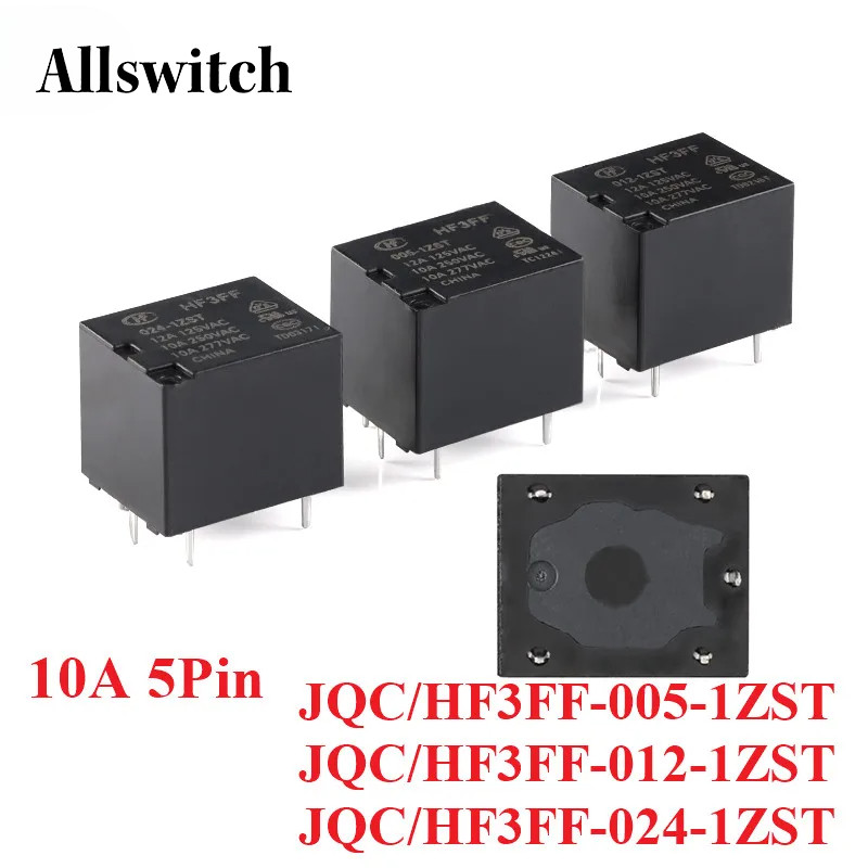 5/2Pcs Original Power Relay HF3FF 4Pin 5Pin 5V 12V 24V | Shopee Malaysia