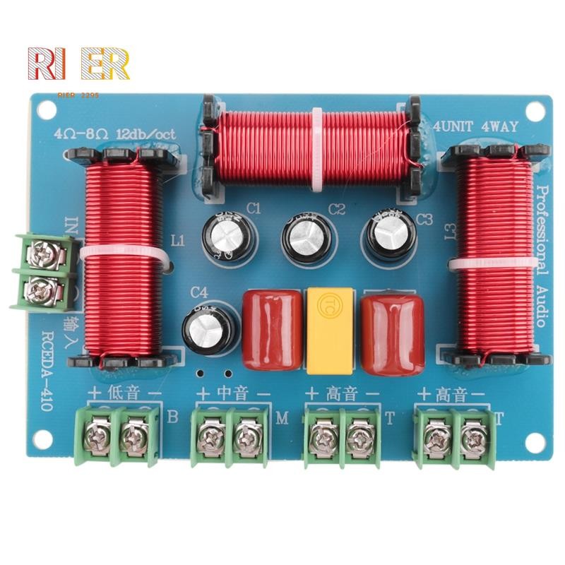 200W Speaker Crossover 4 Way Speaker Audio Frequency Divider Speaker ...