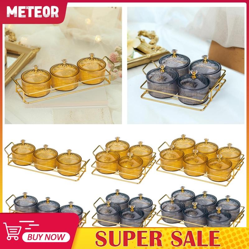 [meteorMY] Snack Dishes Dessert Dividing Platter Snack Container Round ...