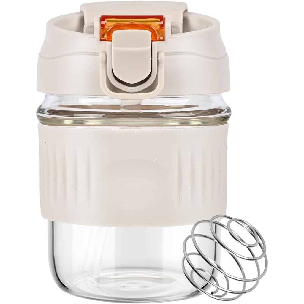 Small Glass Shaker Bottle,12OZ Mini BPA-Free Odorless Shaker Bottle ...