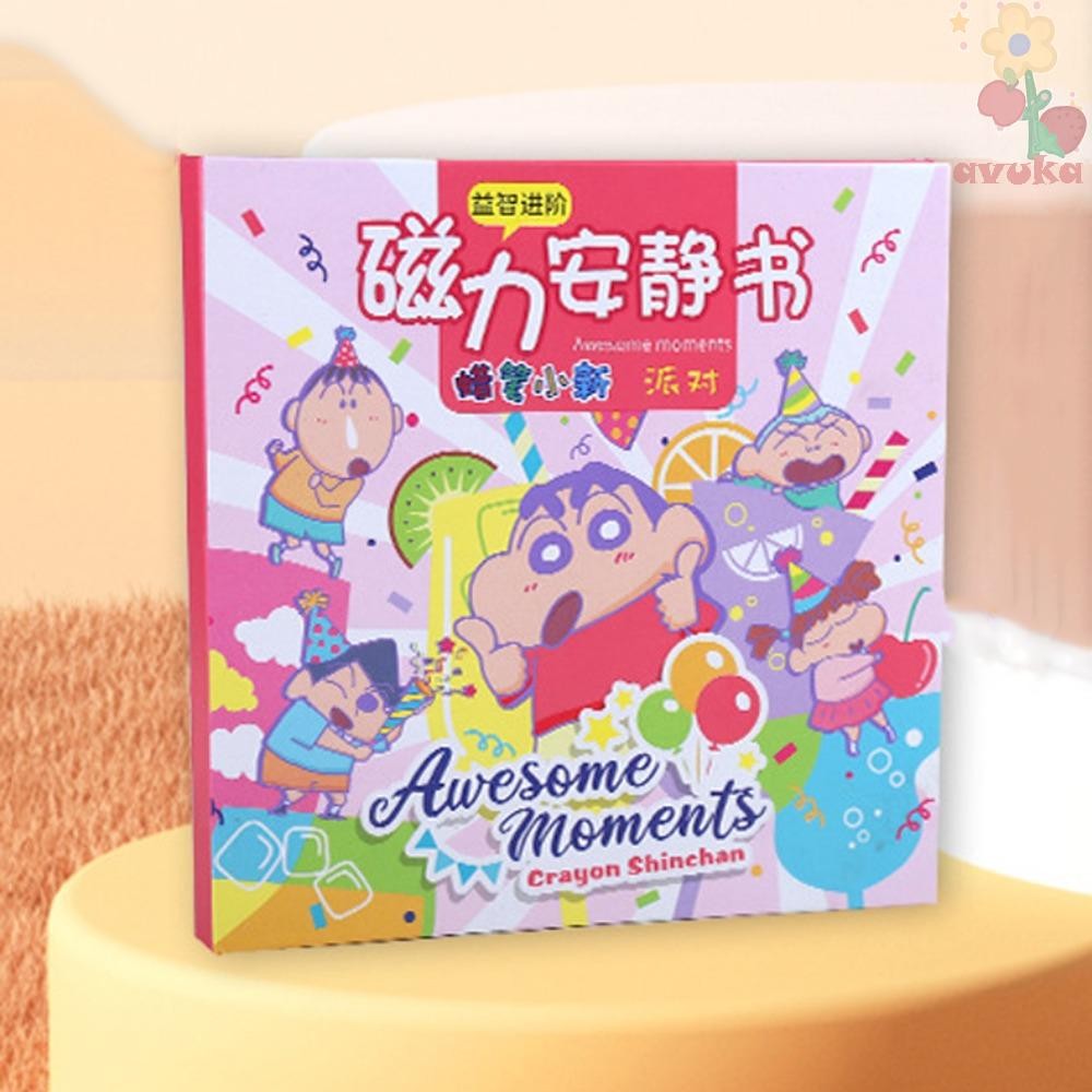 AVUKA Magnetic Quiet Book, Paper Cartoon Cartoon Sticker Book, Training ...