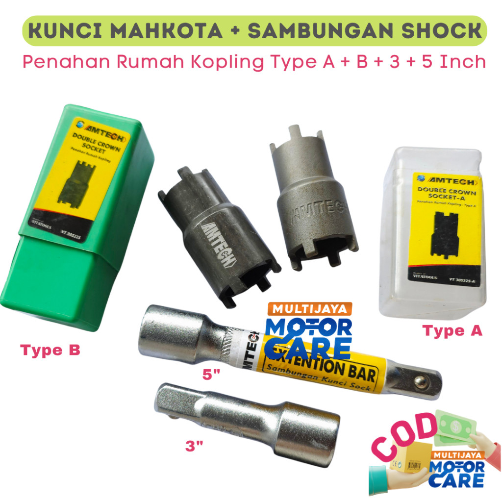 Package Crown Lock and Shock Connection 3 & 5 inch COMPLETE Clutch Nut ...
