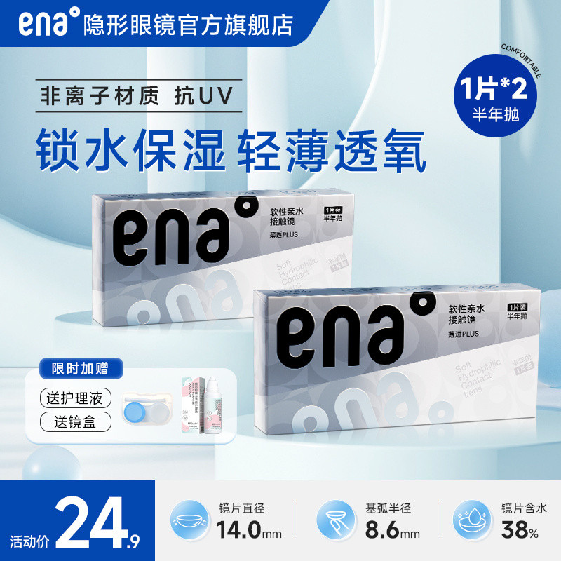 Ena ENA Half-Year Polishing 2 Pieces Thin Transparent PLUS Hydrogel ...