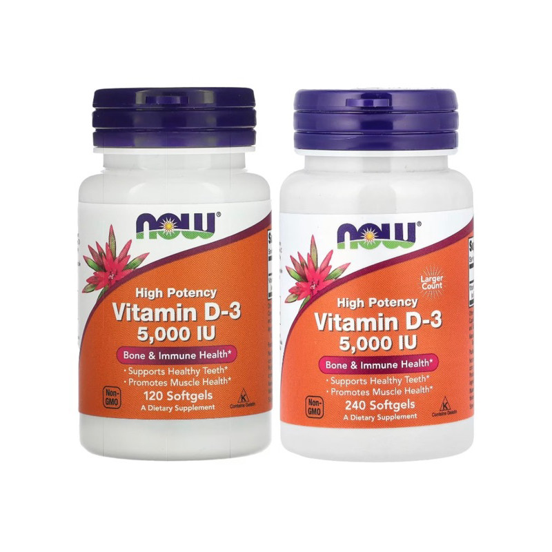 NOW Foods ,Highest Potency Vitamin D3 , 5,000 IU , 120 / 240 Softgels | Shopee Malaysia